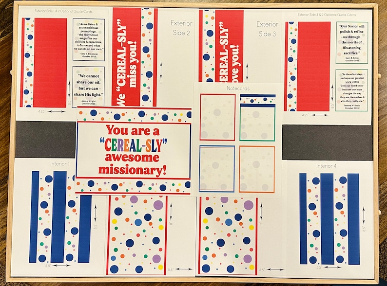 A cereal-sly Awesome LDS Missionary Printable Care Package Box Decor - Etsy