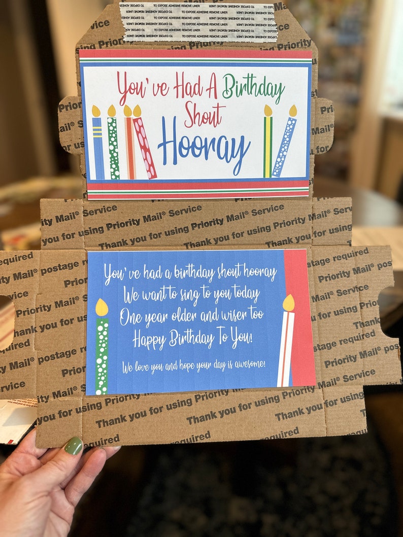 LDS Missionary Birthday USPS Box Decor (primary Colors) - Etsy