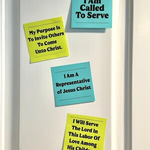 LDS Missionary Mission Call Sticky Note Reminders - Etsy