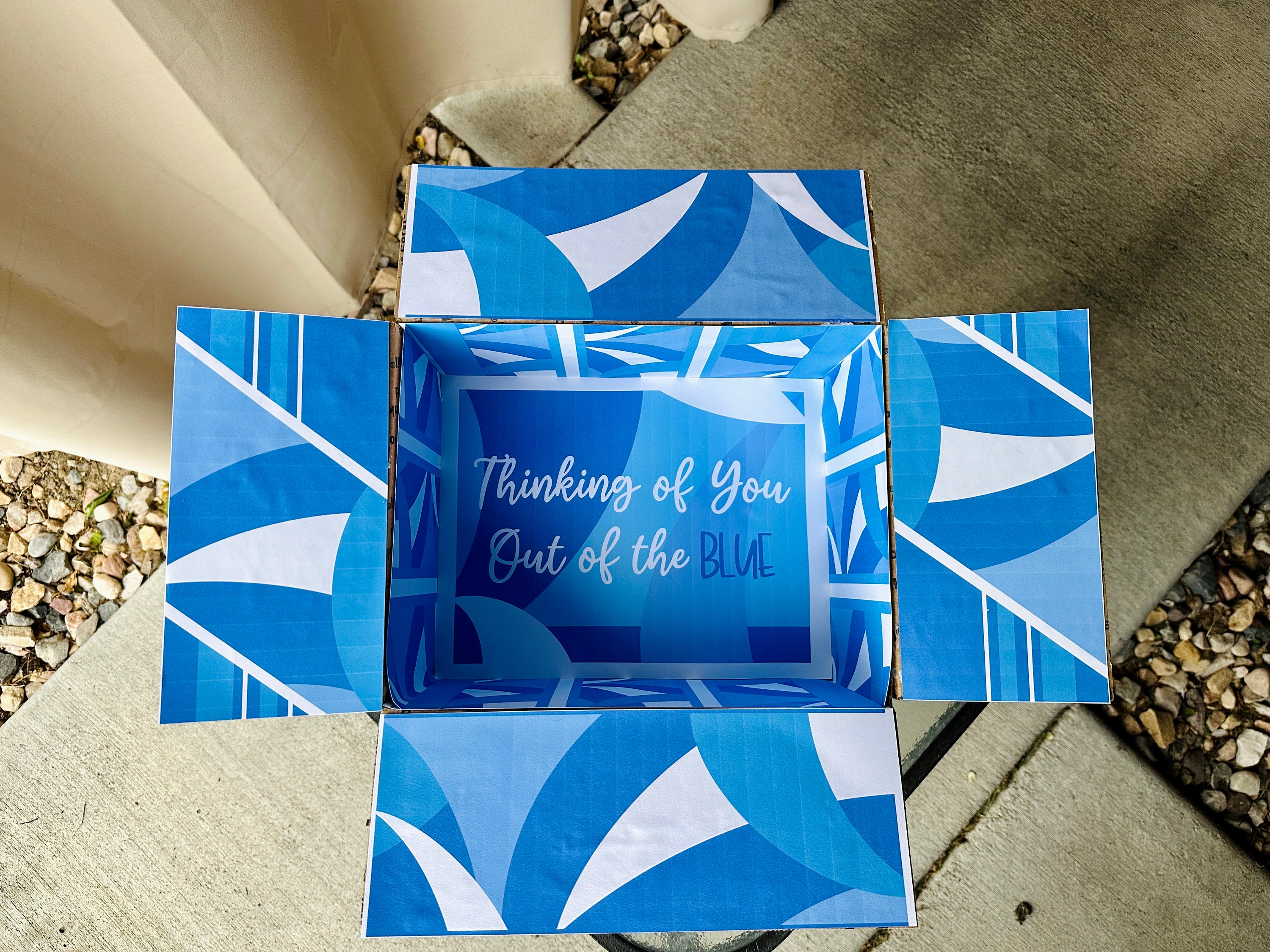 Out of the Blue Care Package Box Decor (LDS Elder/sister Missionary ...