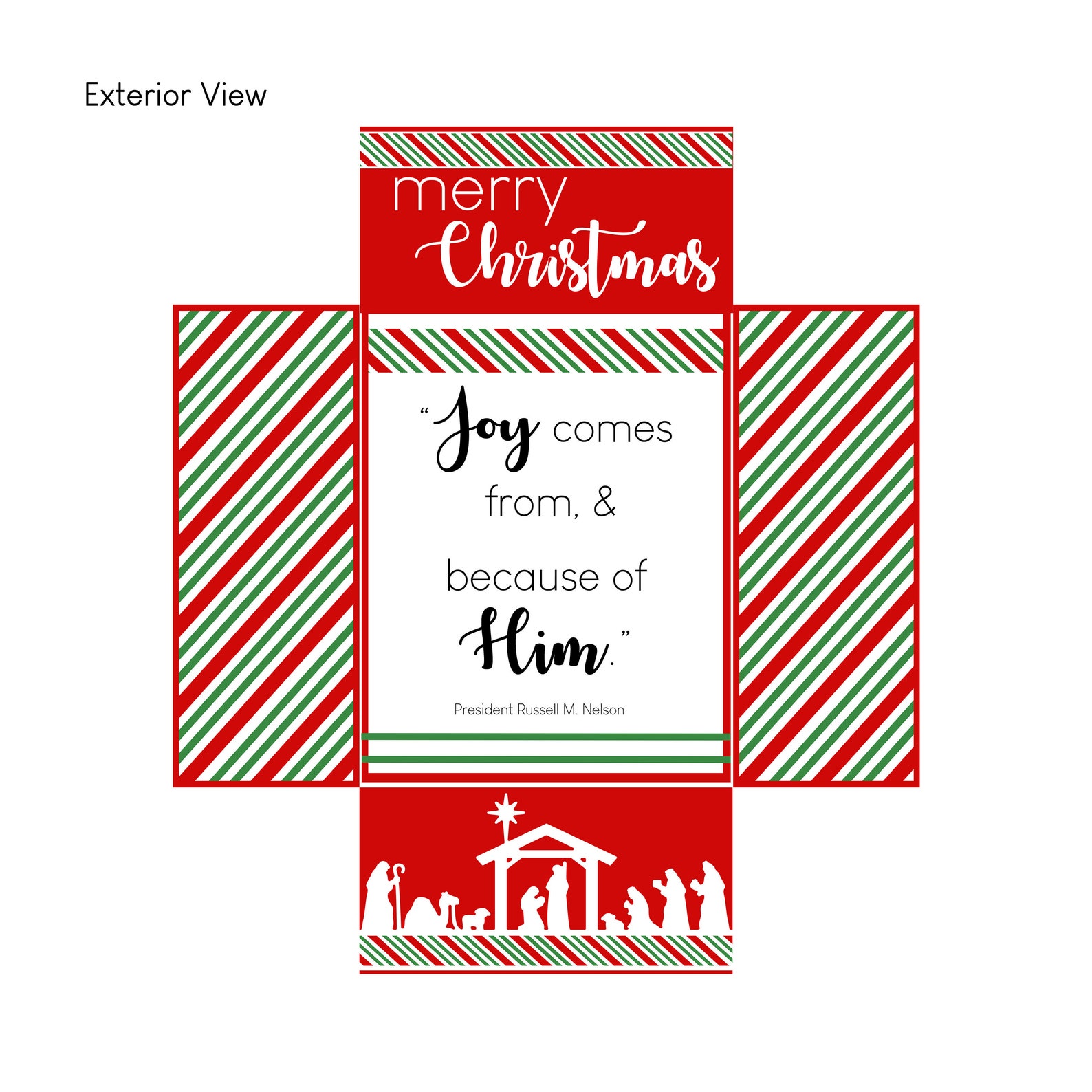 LDS Christmas Care Package Printable Decor (missionary, Ministering) - Etsy