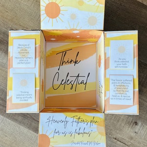 LDS Think Celestial Care Package Printable Decor Kit - Etsy