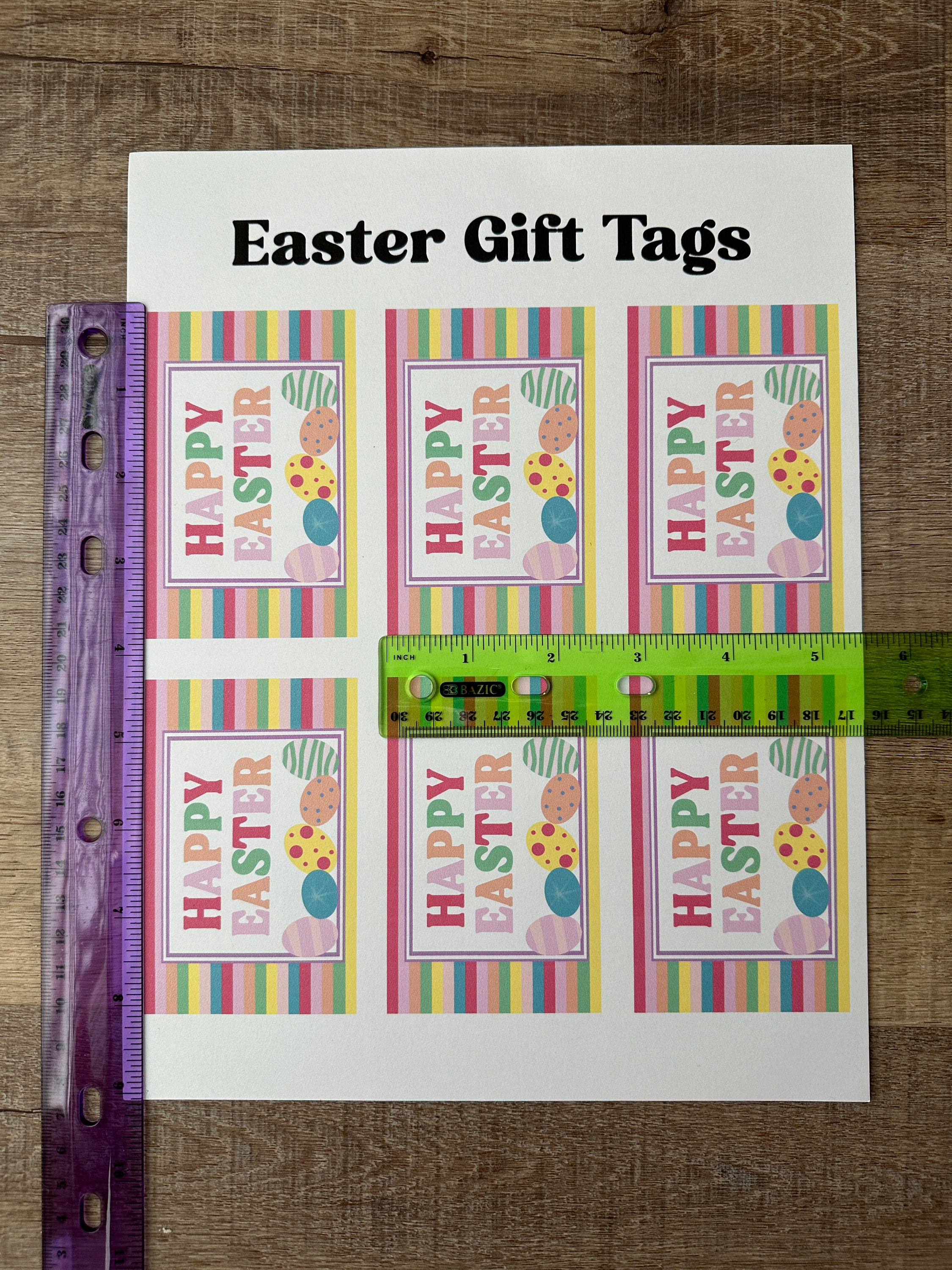Happy Easter Printable Gift Tags (2 Sizes) - Etsy