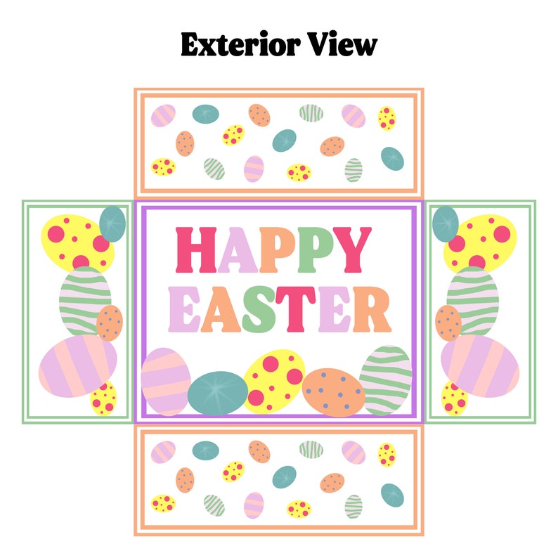 Easter Care Package Printable Box Decor (missionaries, Grandchildren ...