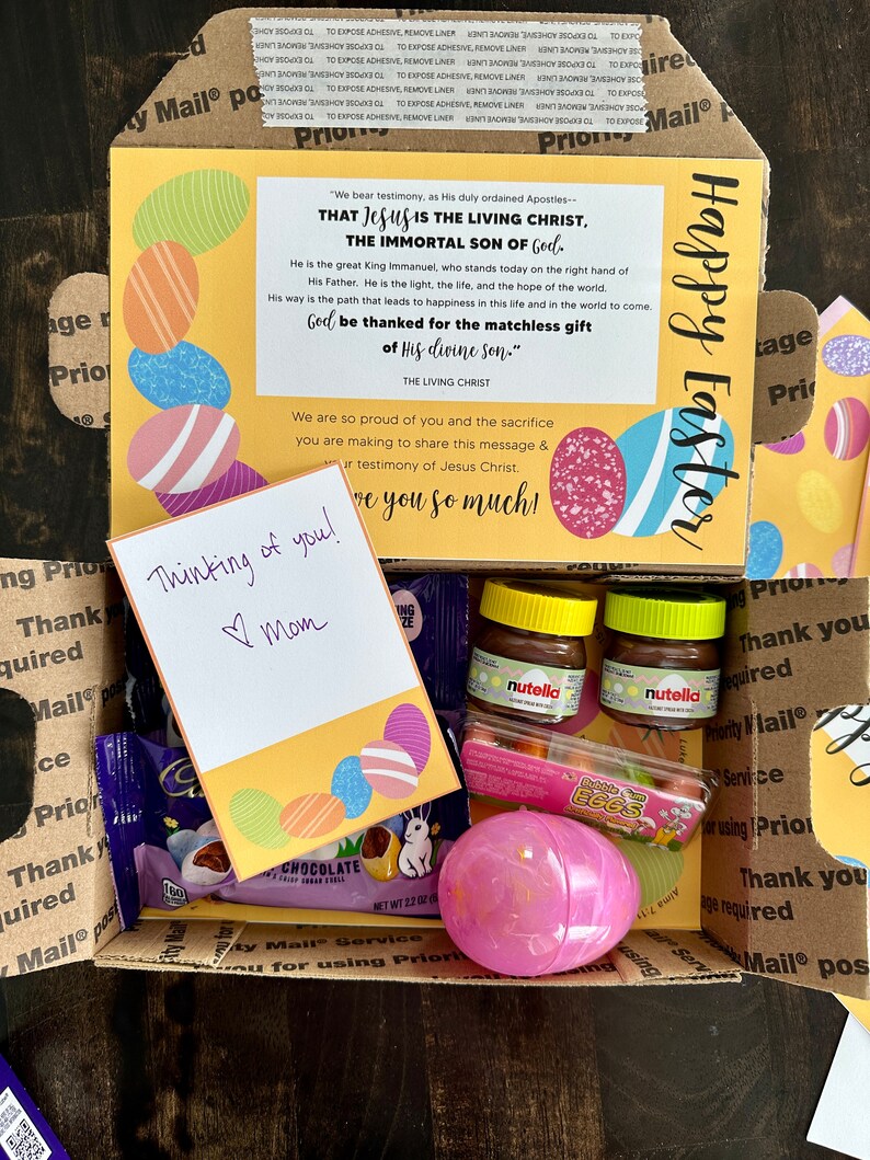 LDS Missionary Easter Care Package Decor (or Ministering Gift) - Etsy