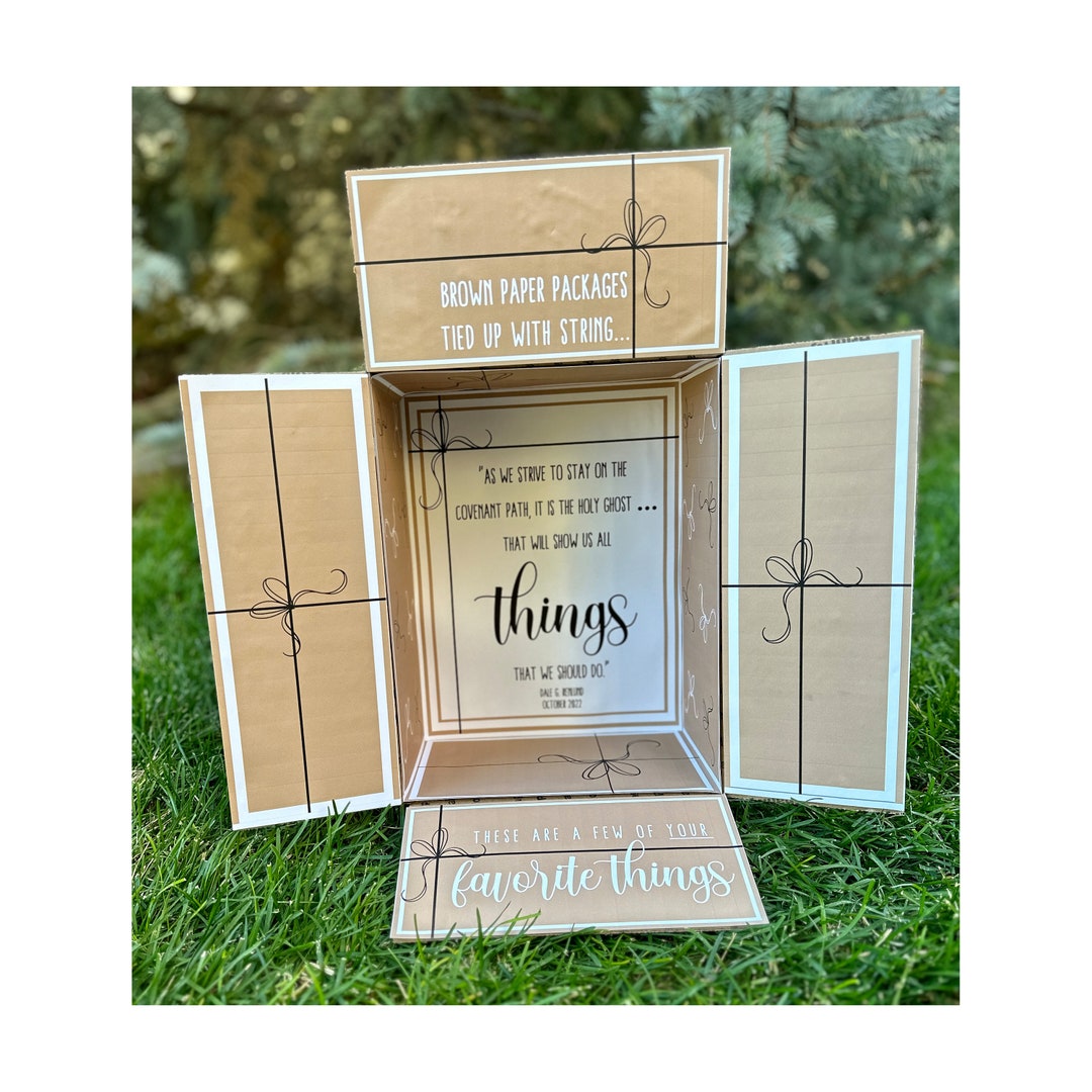 Favorite Things Care Package Printable Box Decor (LDS Missionary ...