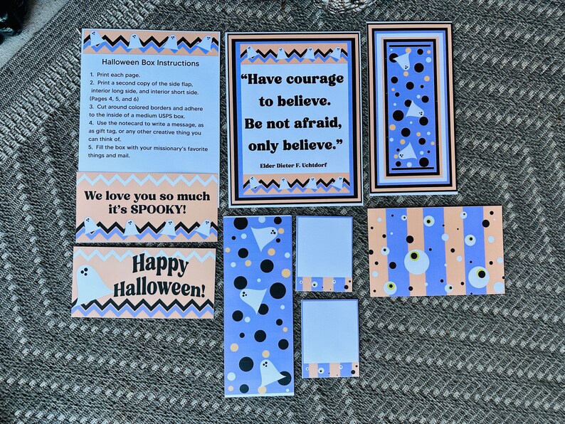 LDS Missionary Halloween Care Package Printable Decor - Etsy