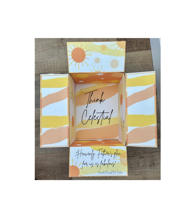 LDS Think Celestial Care Package Printable Decor Kit - Etsy