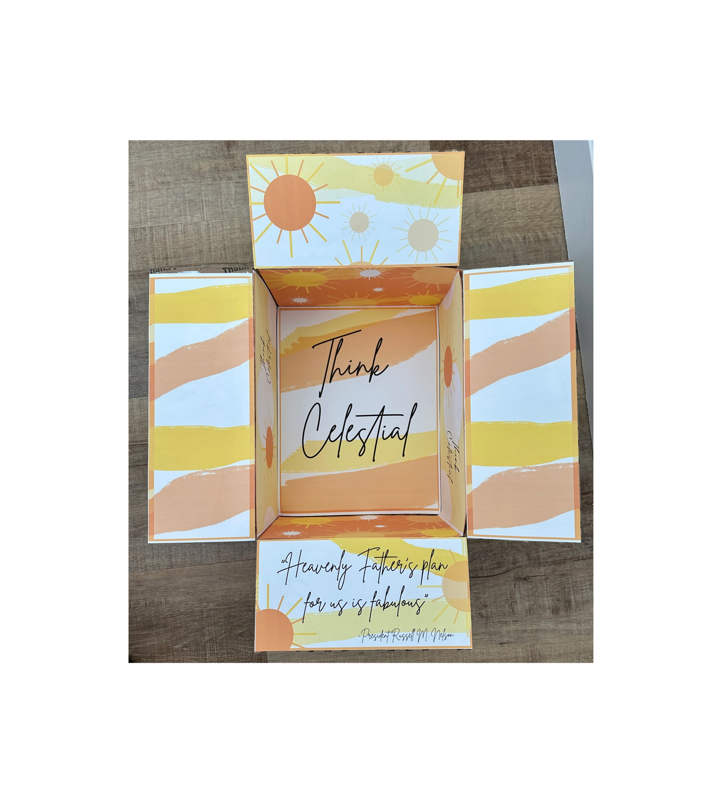 LDS Think Celestial Care Package Printable Decor Kit - Etsy