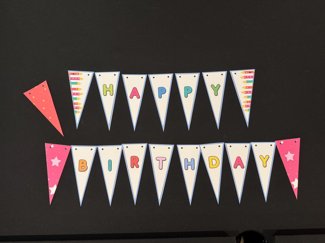 Happy Birthday Printable Box Decor for Care Package With Banner DIGITAL ...
