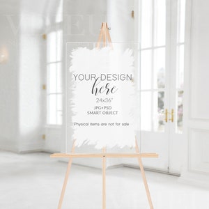 Paint Brush Acrylic Mockup, Welcome Sign Acrylic Mockup, Brushed ...