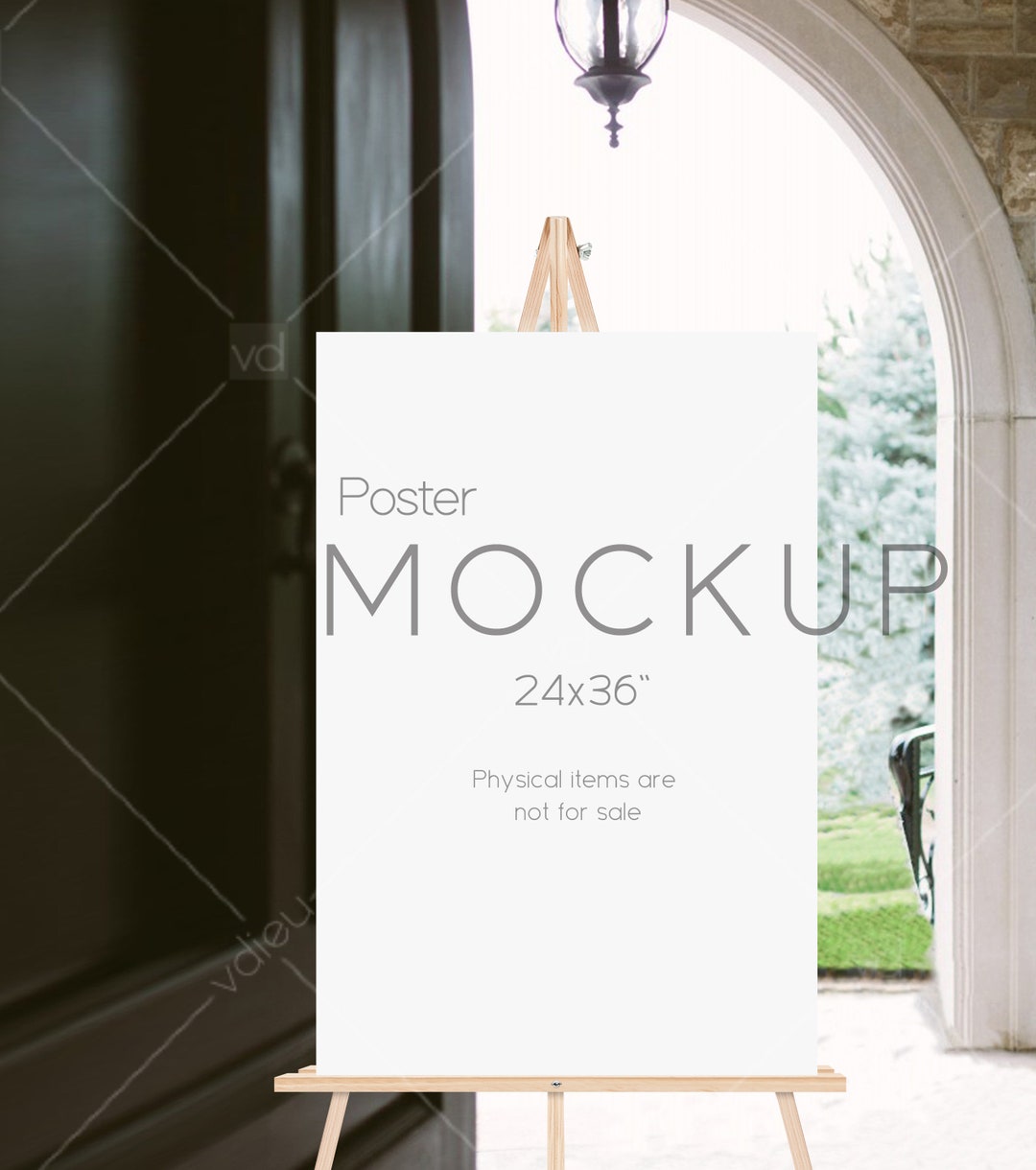 Blank Poster Sign Mockup, Wedding Sign Mockup, Ceremony Sign Mockup ...