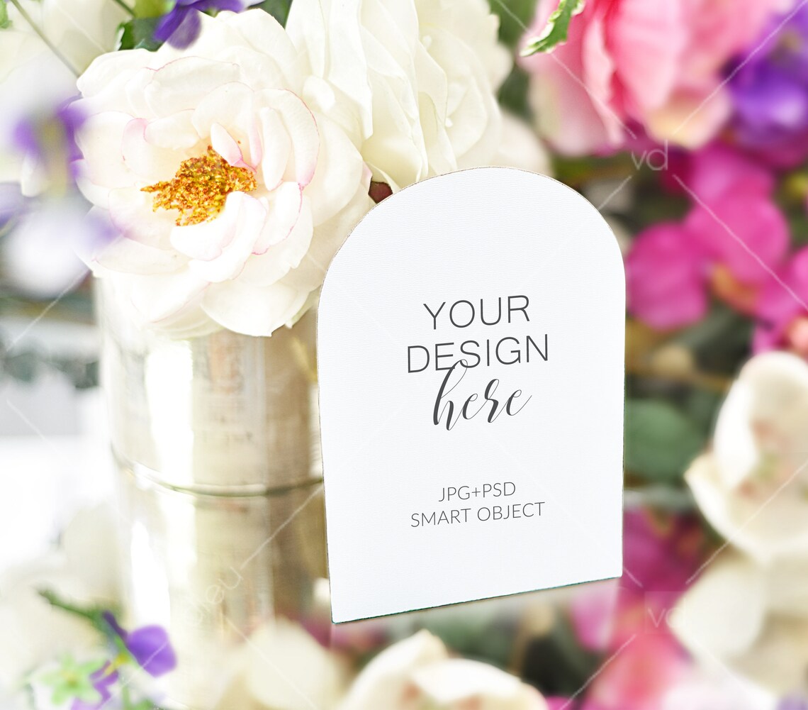 5x7 Arch Table Sign Mockup: Wedding Menu, Number (digital Download) - Etsy