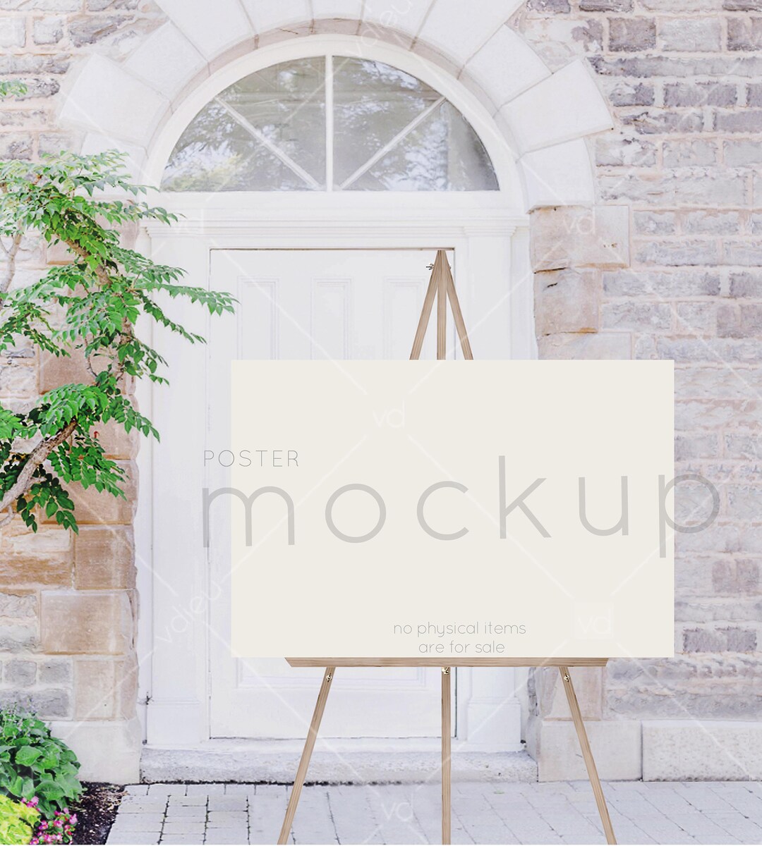 Easel Sign Mockup Image, Engagement Sign Mockup, Welcome Sign Mockup ...
