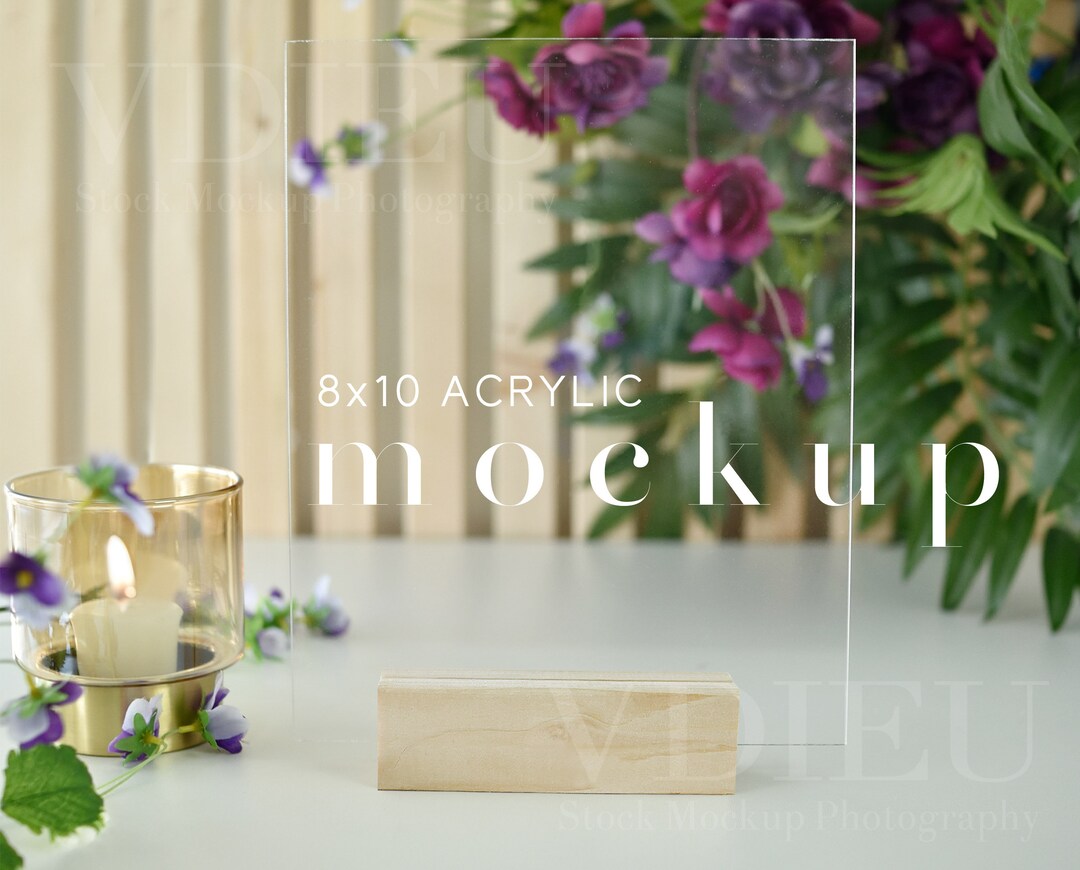 8x10" Acrylic Sign Mockup: PSD Smart Object (digital Download) - Etsy