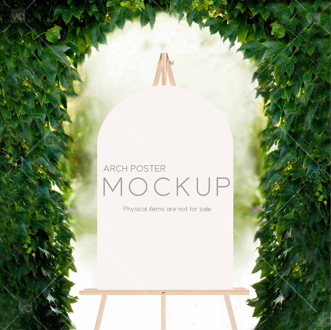 Arch Poster Mockup, Arch Sign Mockup, Arch Welcome Poster Mockup ...