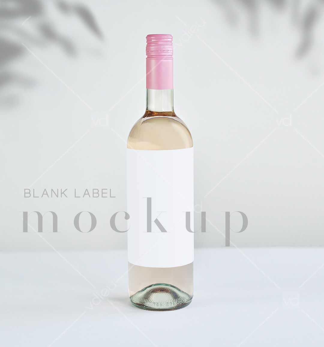 Wine Bottle Label Mockup, Wine Label Mockup, Favor Label Mockup, Label ...