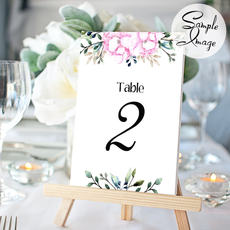 Table Card Mockup Image Table Number Mockup Wedding Sign | Etsy