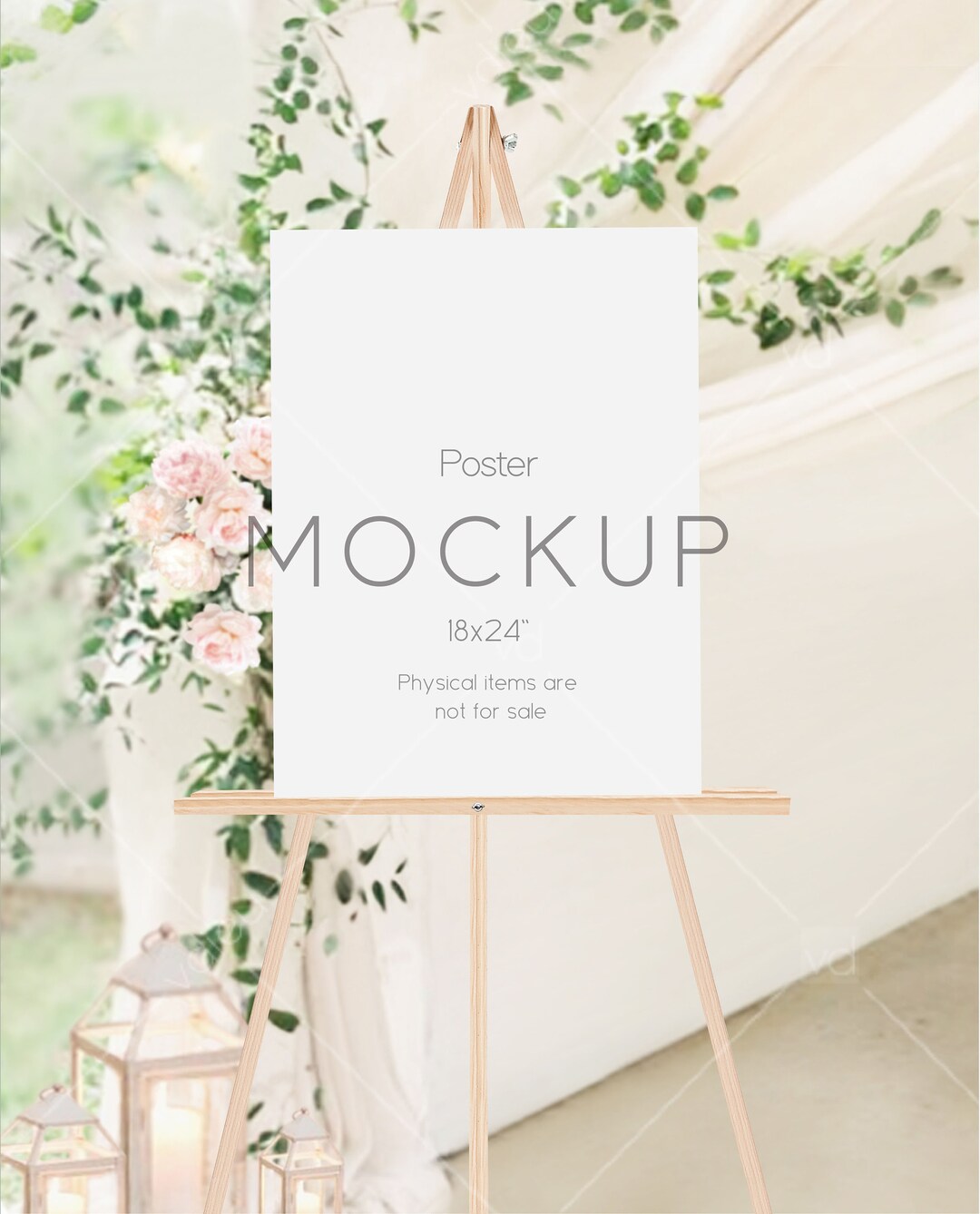18x24 Poster Mockup, Poster Easel Mockup, Easel Mockup, Event Sign ...