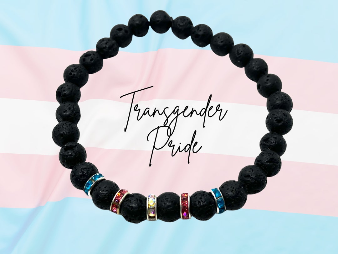 Transgender Flag Bracelet / LGBTQ Bracelet / Subtle Pride - Etsy