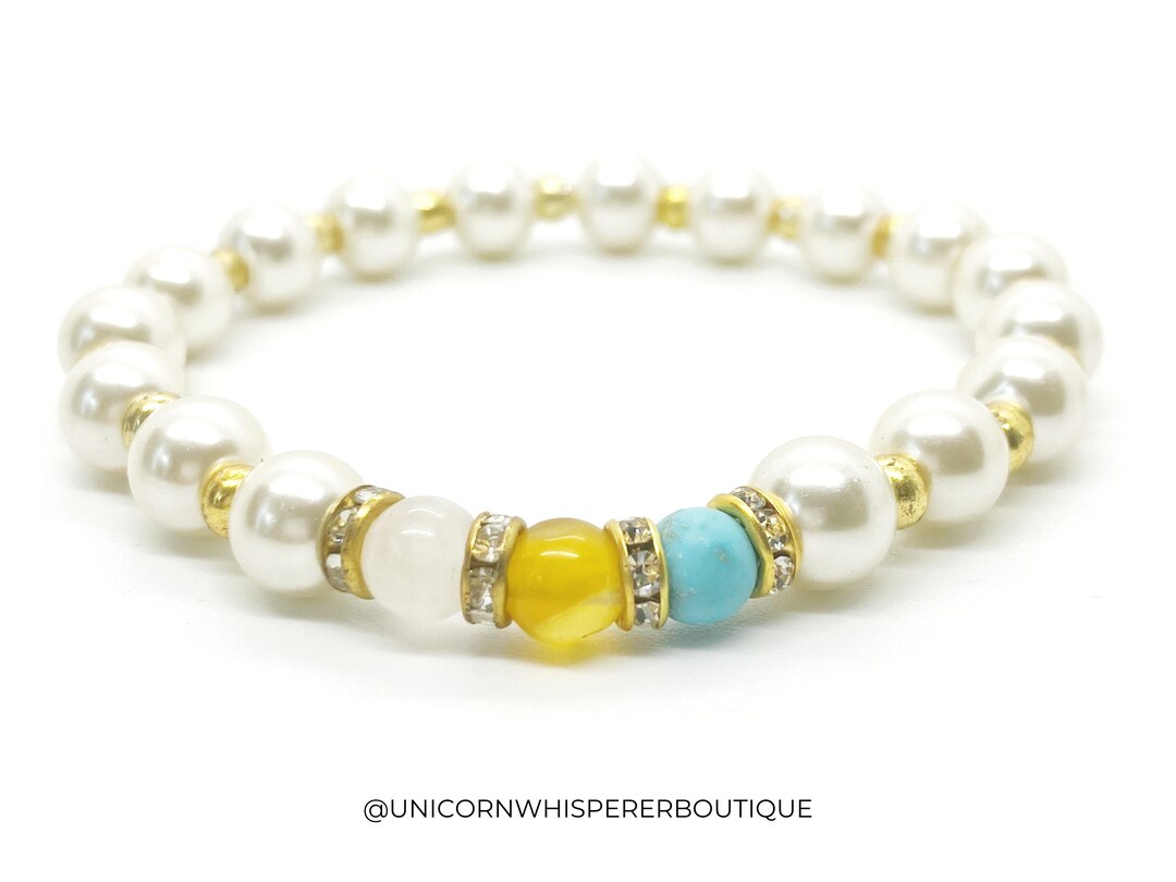 Pan Bracelet / Handmade Pearl Bracelet for Pride / Subtle Pride Beaded ...