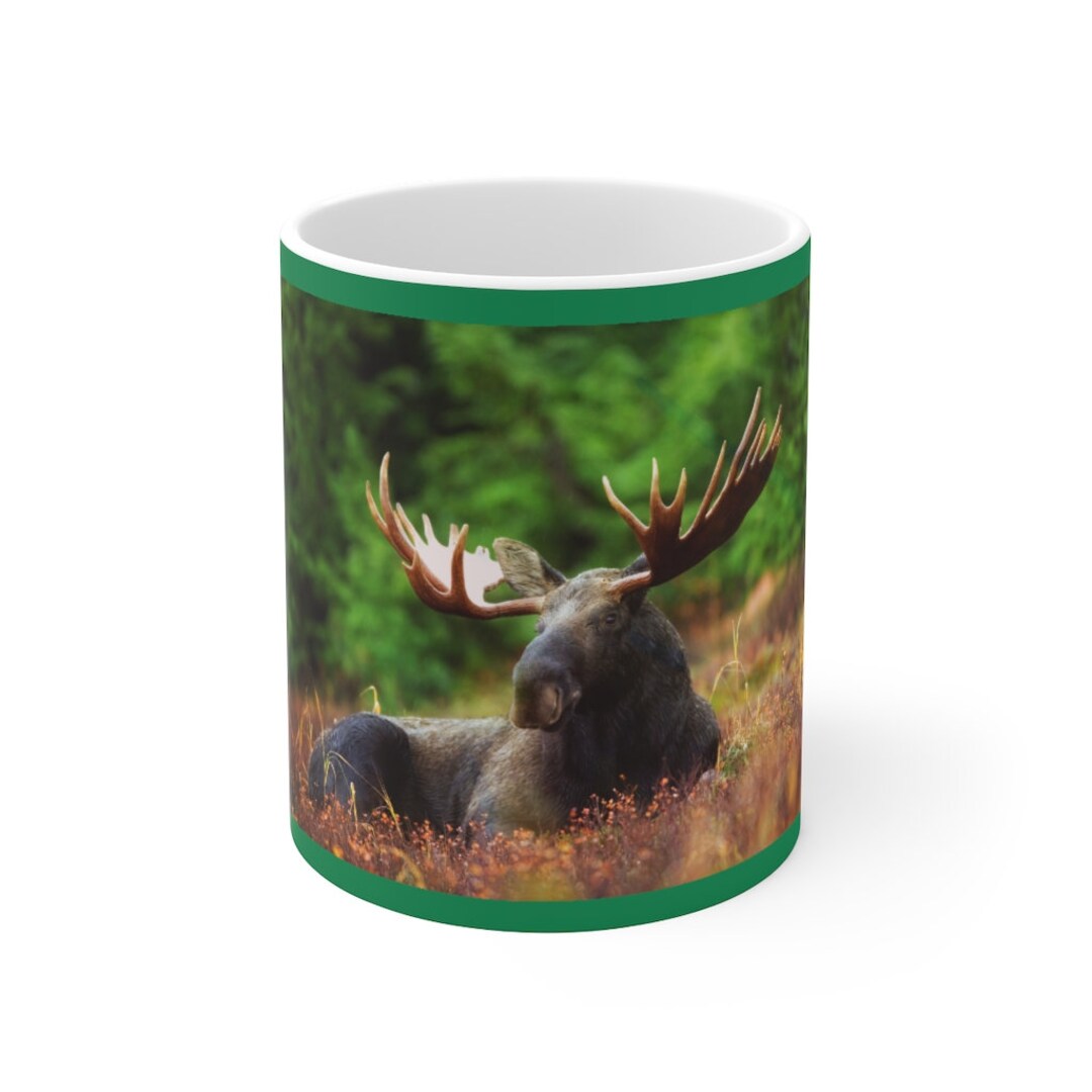 Moose Ceramic Mug - Etsy