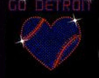 Detroit rhinestone | Etsy