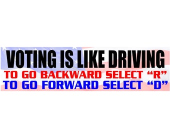 Vote Bumper Sticker - Etsy