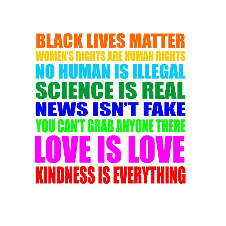 Kindness is Everything Decal Black Lives Matter Women's - Etsy