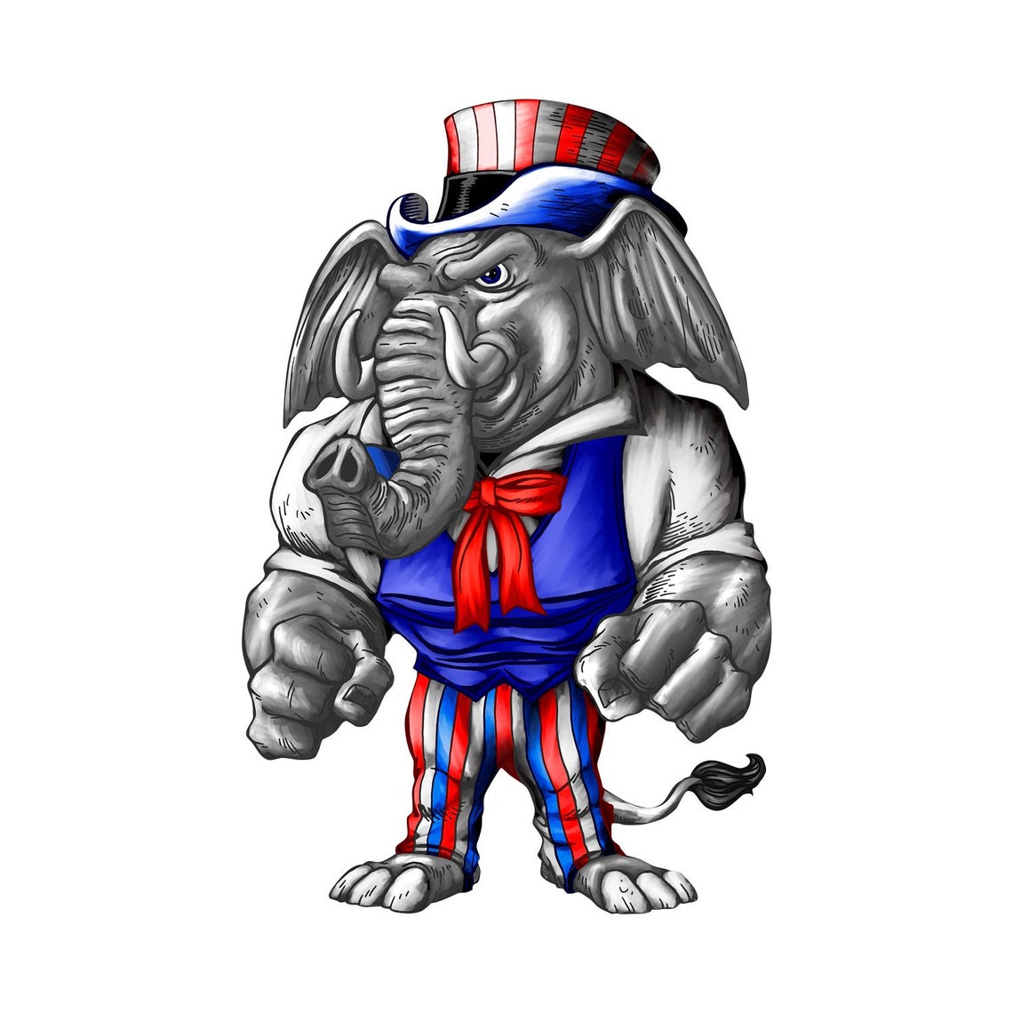 Digital Download of Republican Fighting Elephant Logo Includes | Etsy