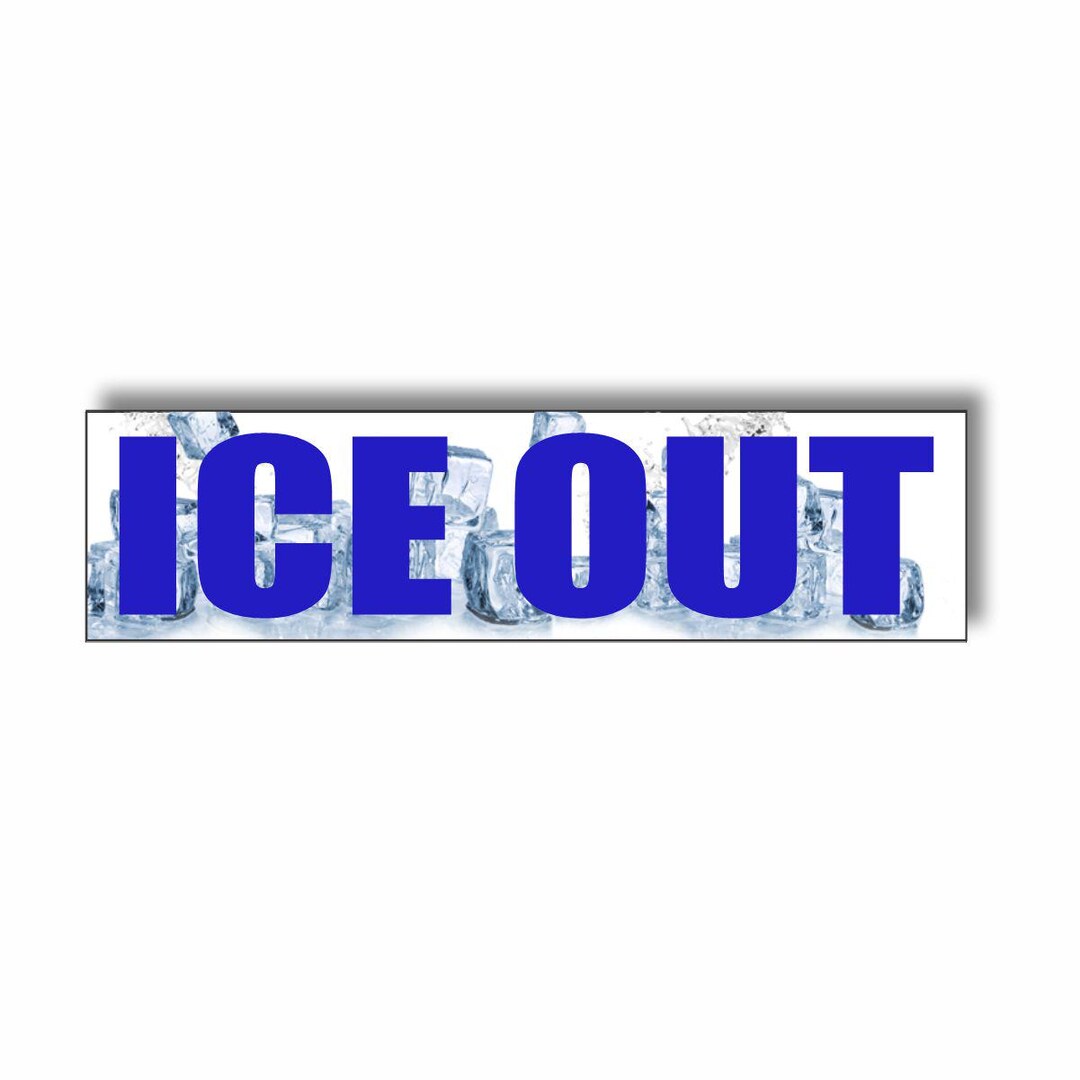 ICE OUT Bumper Sticker – Anti ICE Immigration Protest Vinyl Decal ...