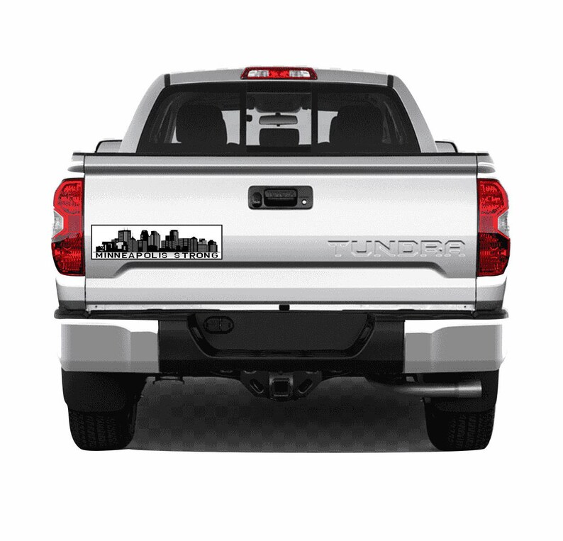 Minneapolis Strong Bumper Sticker – Minneapolis Skyline Vinyl Decal ...