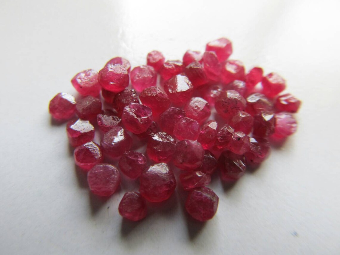 Natural / Untreated / Mozambique Raw Ruby Rough / Unpolished / - Etsy