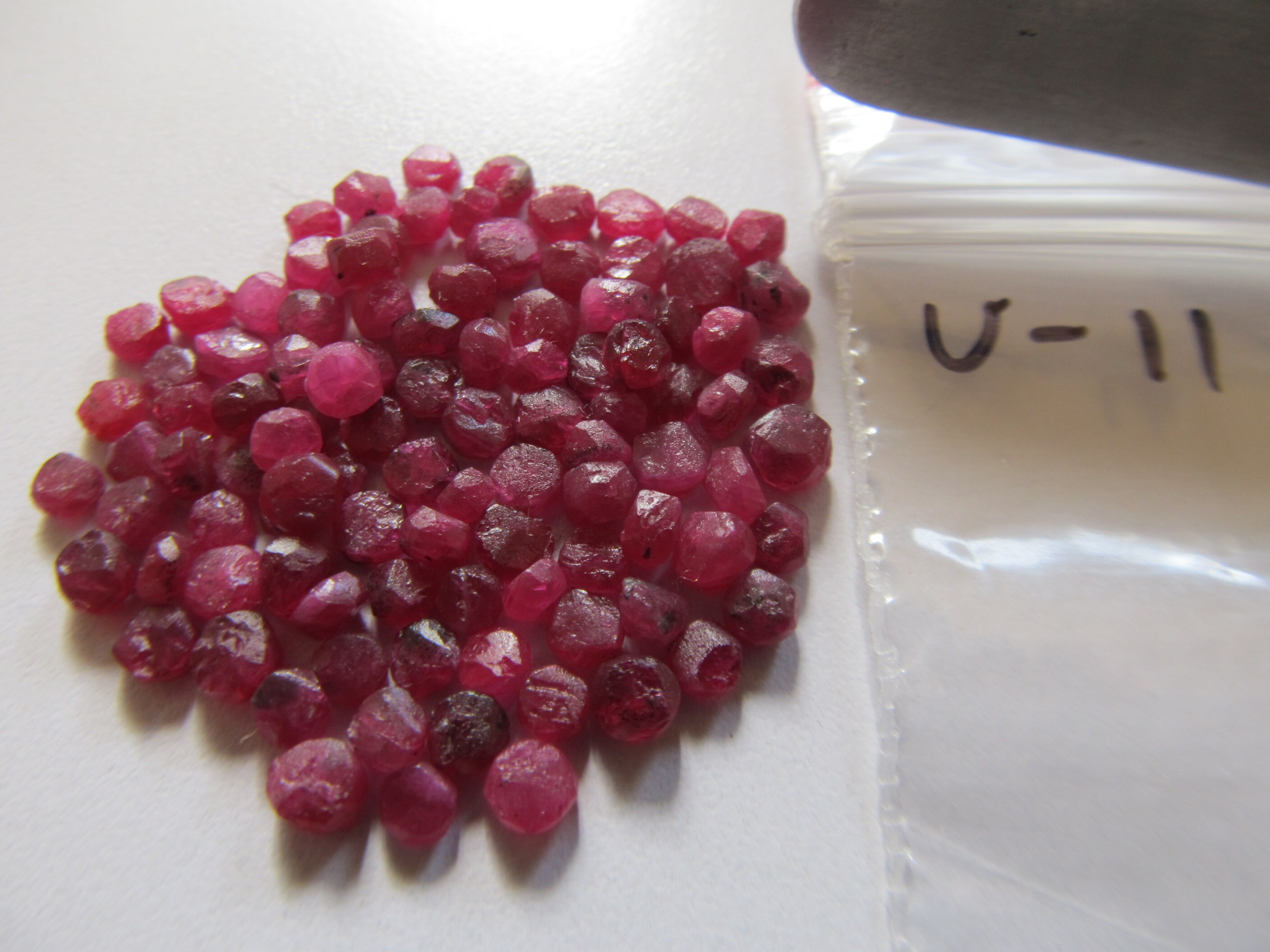 Natural Untreated raw mozambique ruby beads-Undrilled Ruby | Etsy