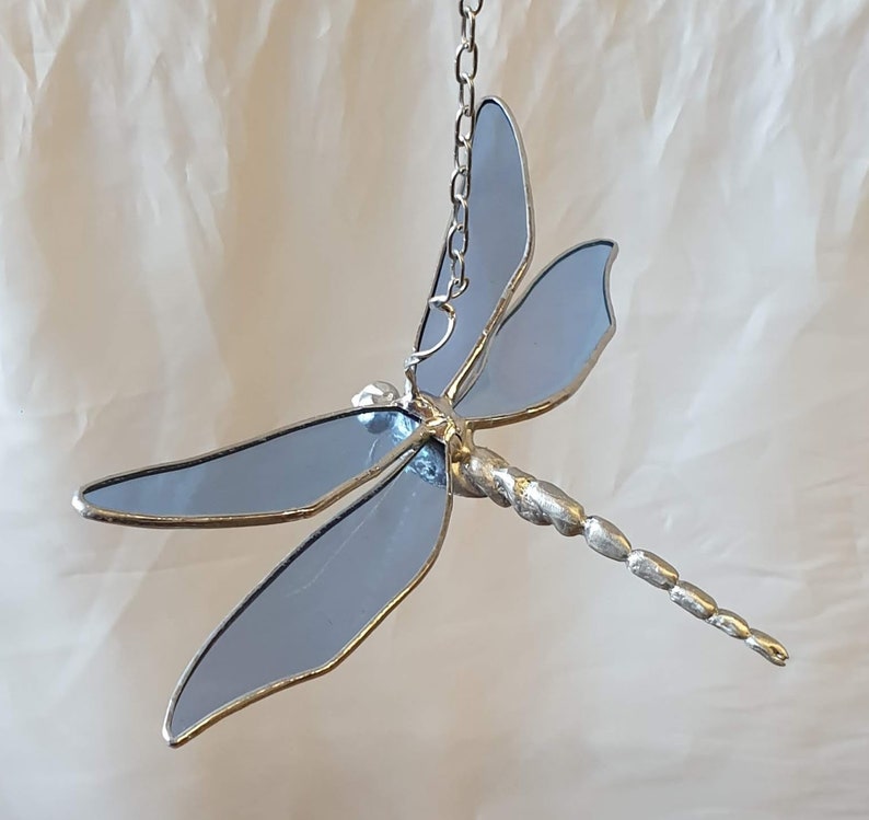 Glas in lood libel Glazen libelle met tinnen lijfje Tiffany | Etsy