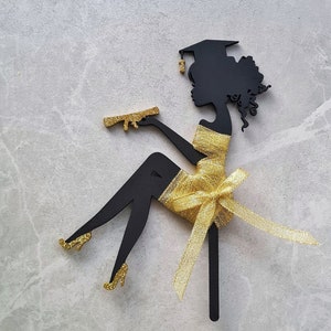 Graduation Cake Topper, Class of 2021 Cake Topper. Graduation Girl ...