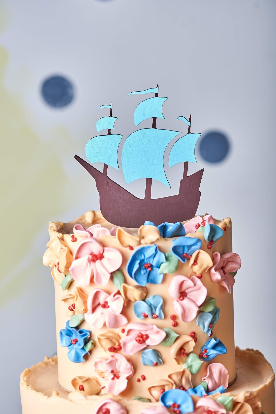 Pirate Party Decor. Ship Cake Topper. Pirate Birthday Party Cake Topper ...