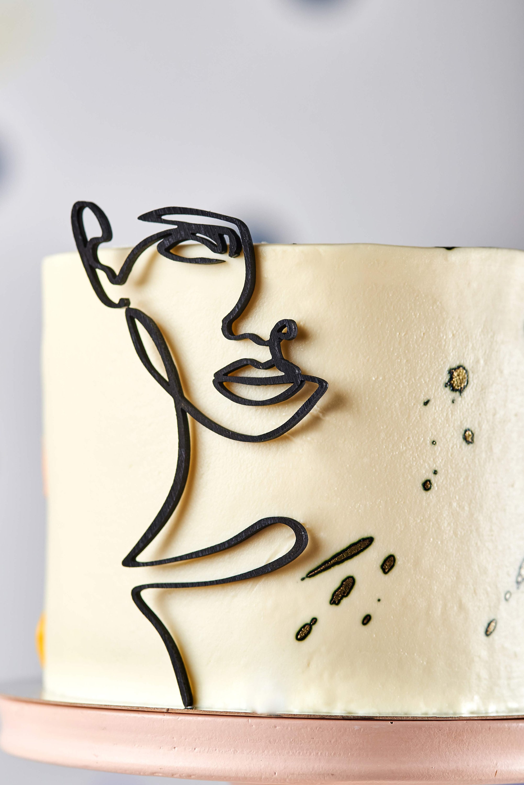 Birthday Girl Cake Topper Sitting Woman Silhouette With Custom - Etsy