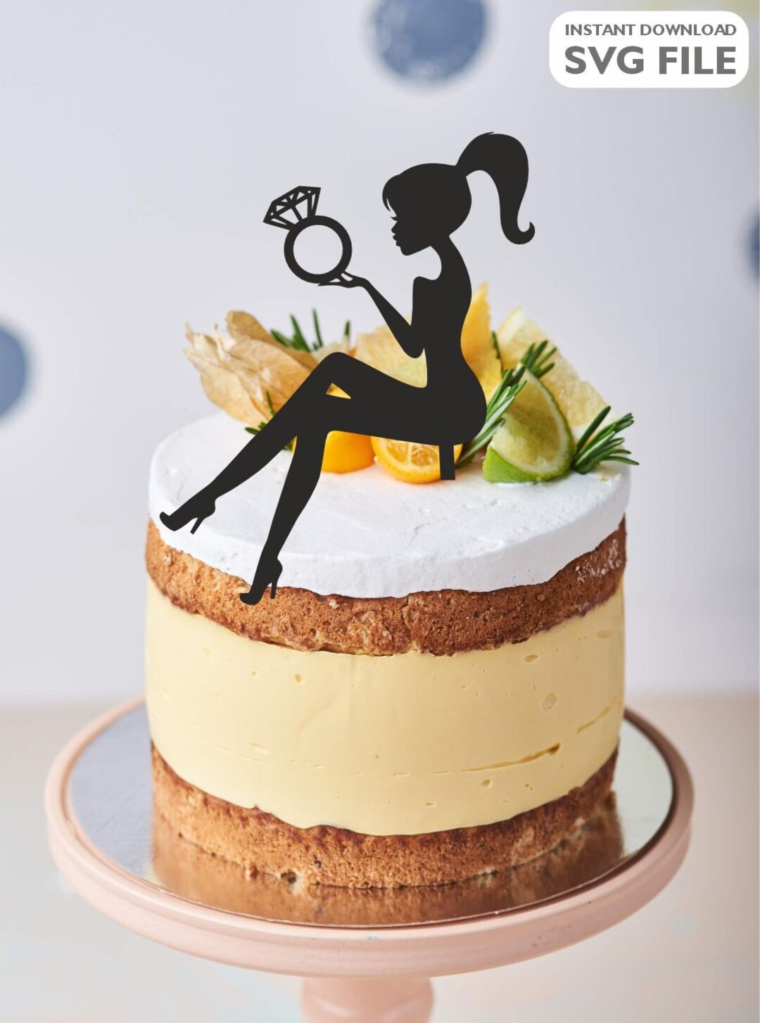 Girl Cake Topper for Laser Instant Download Svg - Etsy