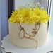 Woman Face Cake Topper Birthday Girl Cake Topper. Femine Birthday Cake ...