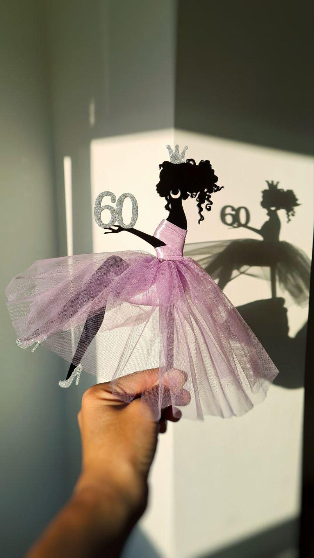 Happy Birthday Cake Topper 60th Anniversary Cake Topper Girl Cake ...