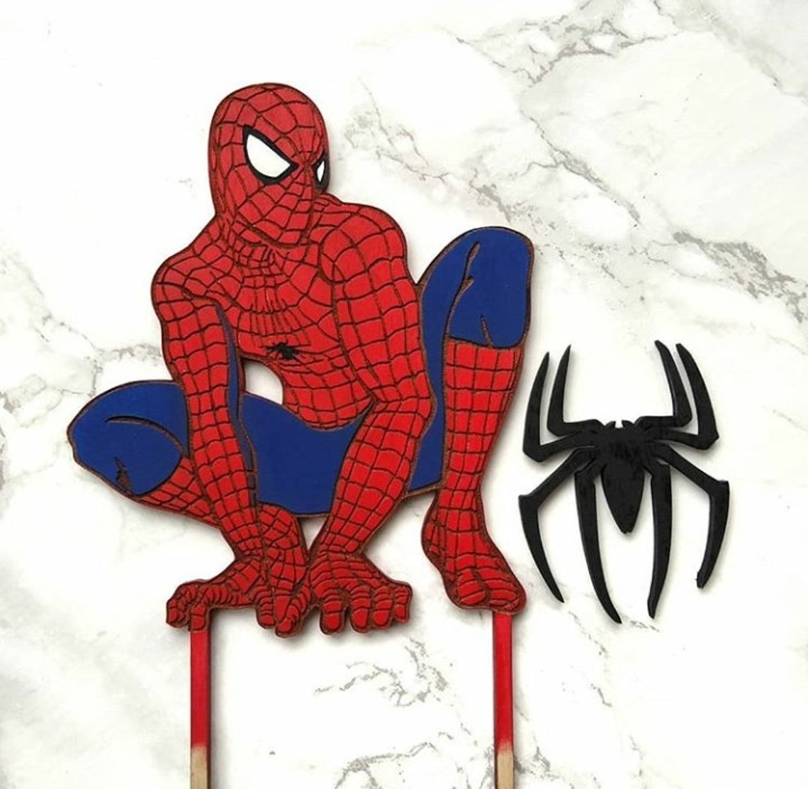 Spiderman topper. Birthday Boy Cake Topper. Superhero Birthday | Etsy