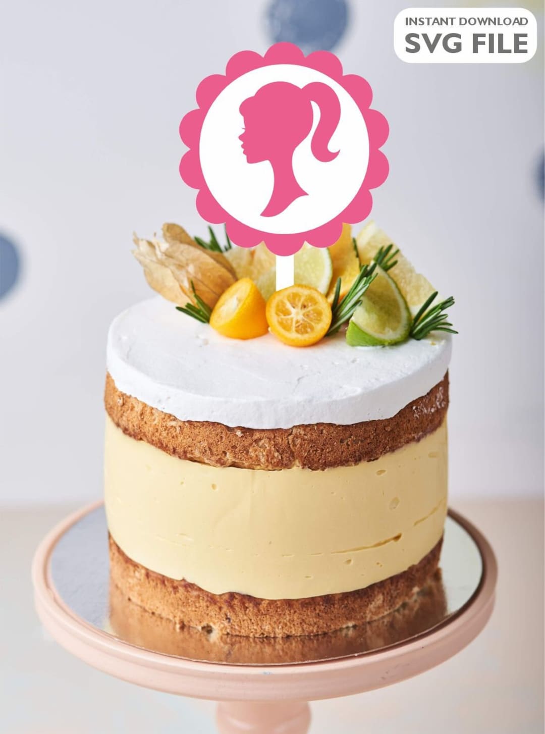 Doll Cake Topper , Pink Doll Cake Topper, American Doll Cake Topper ...