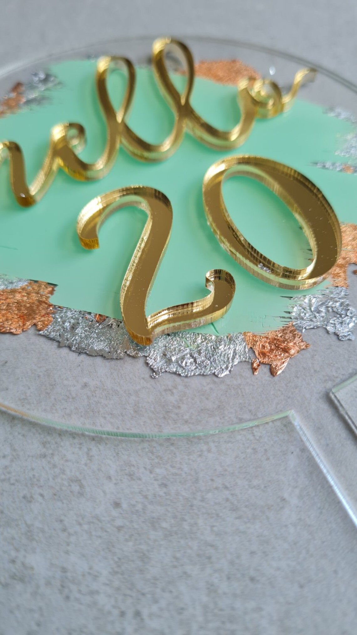 Hello 20 Personalized Cake Topper Birthday Cake Topper Custom Etsy
