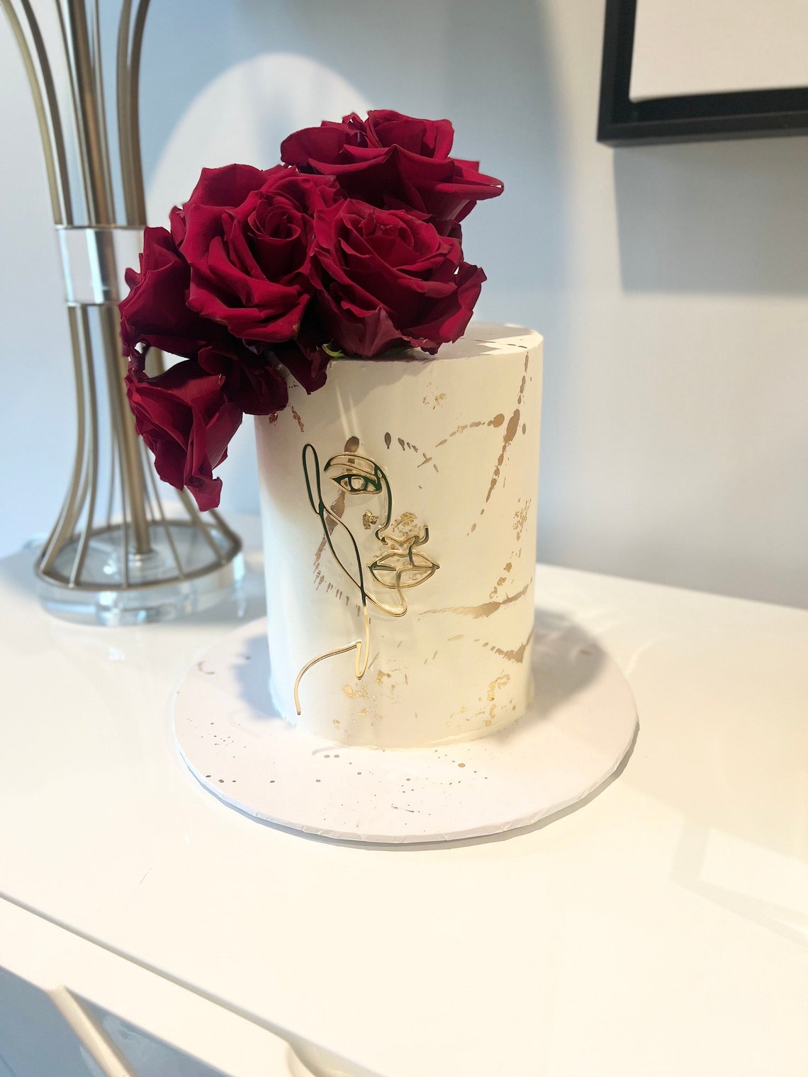 Lady Face Cake Topper. Woman Face Cake Dekor. Art Woman Face - Etsy