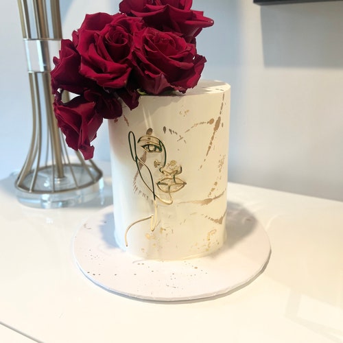 Lady Face Cake Topper. Woman Face Cake Dekor. Art Woman Face - Etsy