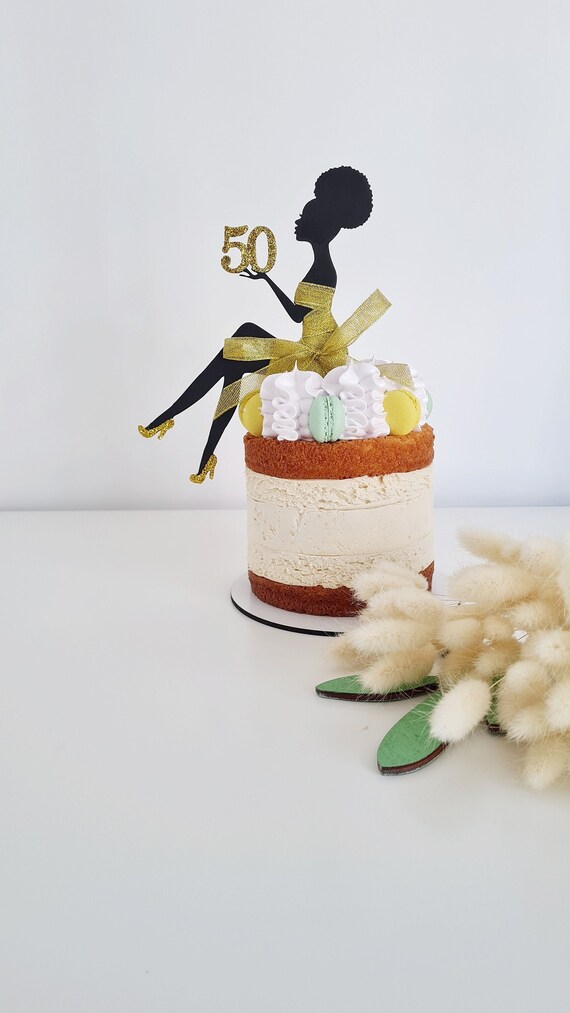 Girl Cake Topper. Sitting Woman Silhouette. Birthday Girl Cake - Etsy
