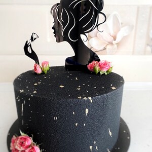 Girl Cake Topper for Laser Cutting (svg, Pdf, Dxf, Jpg, Png) - Etsy