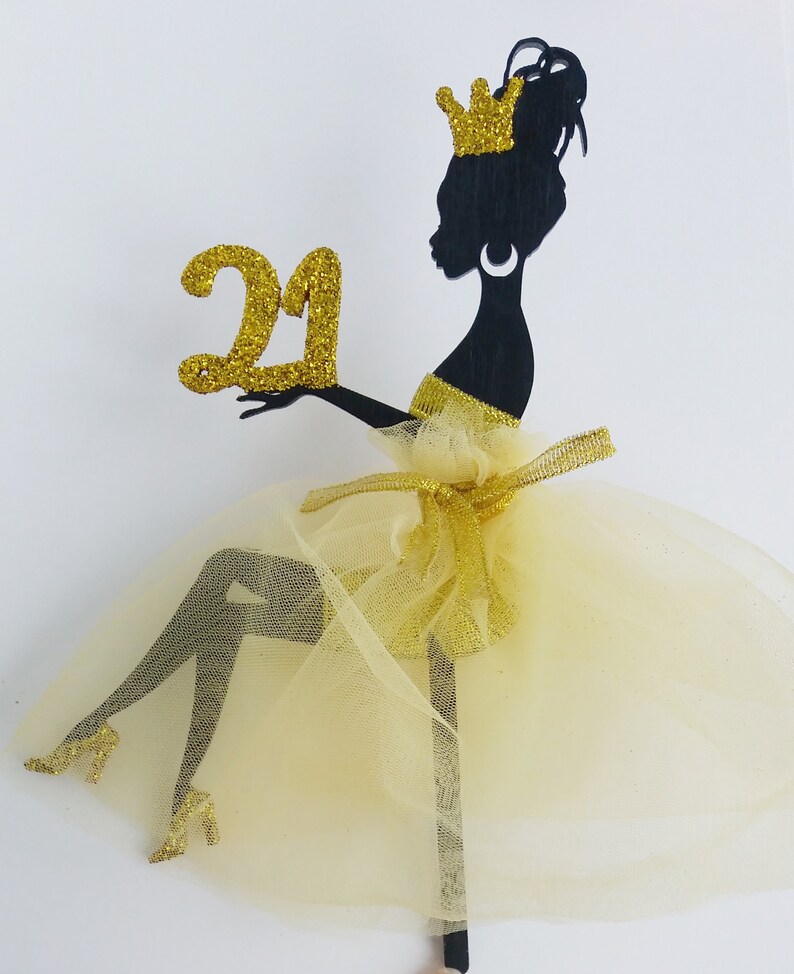 Sitting Girl Silhouette Cake Topper Woman Toper Custom Age - Etsy