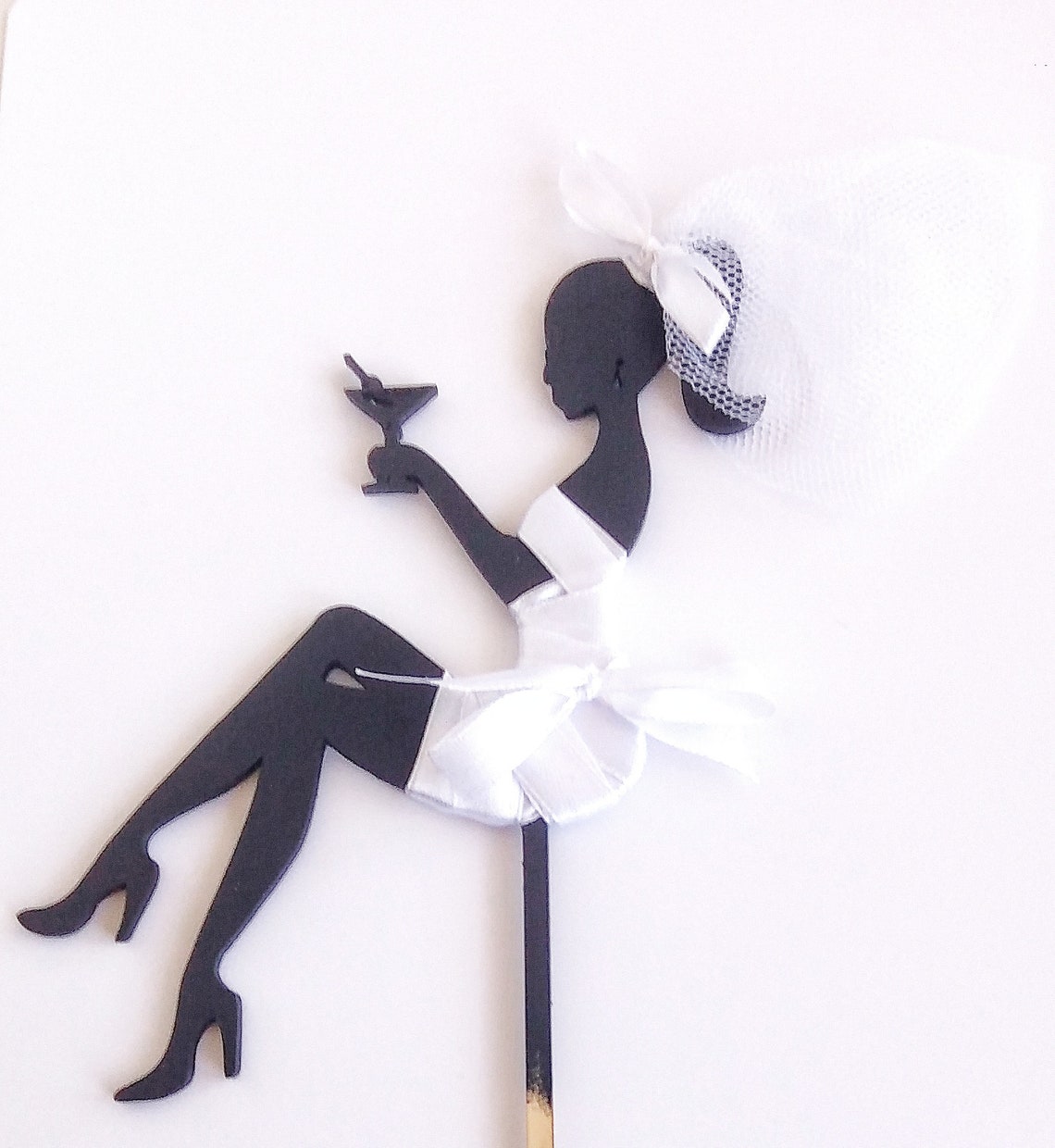 Bridal Shower Topper Bride to Be Cake Topper. Sitting Woman - Etsy